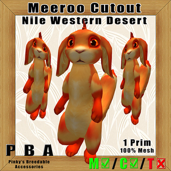 Second Life Marketplace - Meeroo Cutout Nile Western Desert